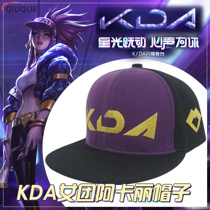 Sombrero de Cosplay de KDA Akali para hombres y mujeres, sombrero de ...