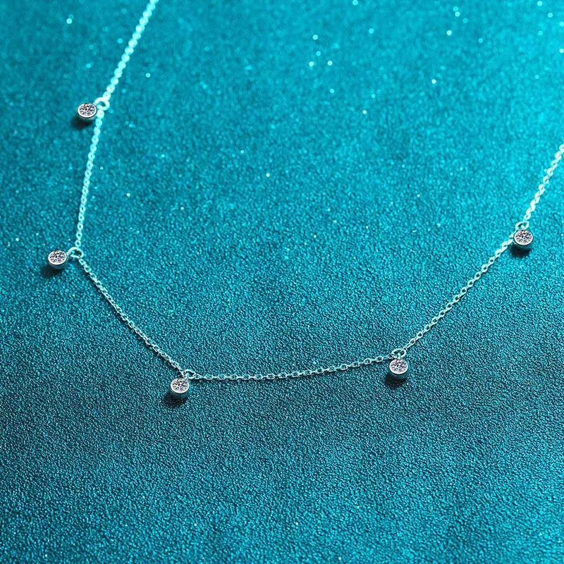 Platinum-PT950-2024-new-collarbone-chain-fashion-high-sense-full-star ...