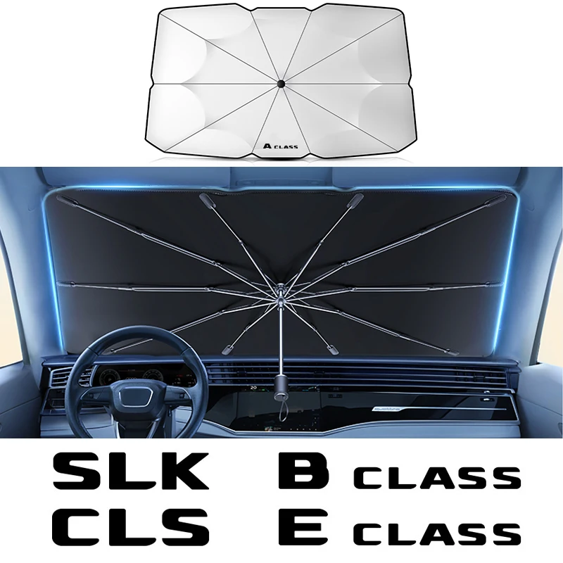 Car Windshield Sun Shade Blocks, UV Ray Reflector Umbrella, For ...