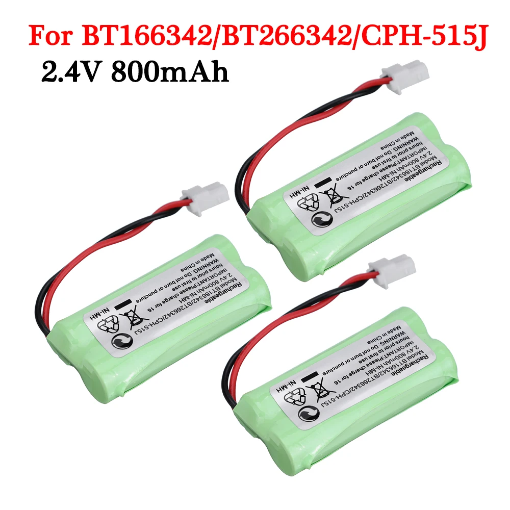 2-4V-800mAh-AAA-Ni-MH-Cordless-Phone-Rechargeable-Battery-For-Uniden ...