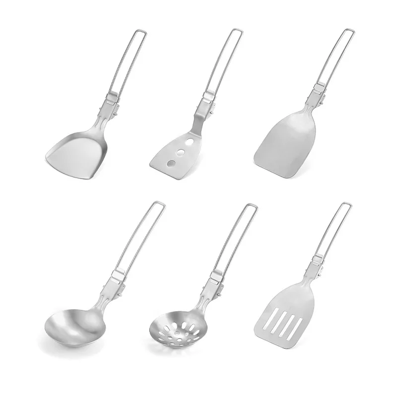 Outdoor-304-stainless-steel-tableware-set-Portable-foldable-frying ...
