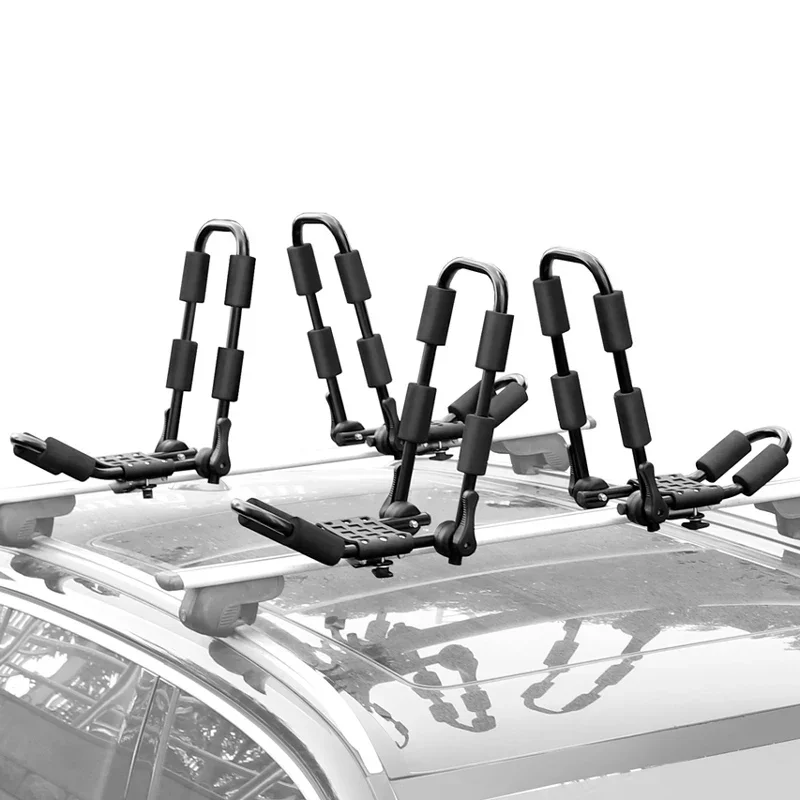 Folding-J-Bar-Kayak-Roof-Rack-4-PCS-Each-Set-for-Canoe-Surf-Board-and ...