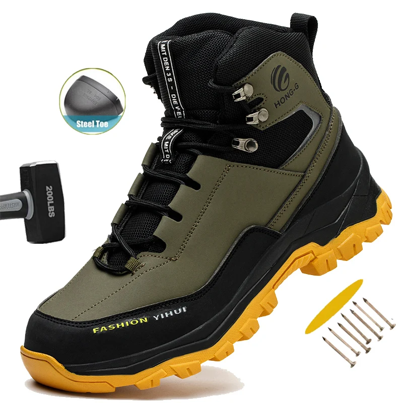 Waterproof-Safety-Boots-Men-Steel-Toe-Work-Boots-Anti-smash-Stab ...