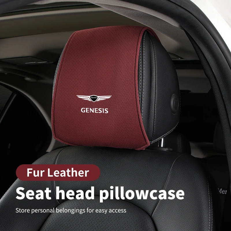 Car-Seat-Headrest-Cover-Leather-Seat-Protector-Storage-Bag-For-Hyundai ...