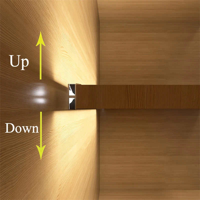 LED Strip Aluminum Profile Ultra Thin Hidden Under Cabinet Layer Shelf ...