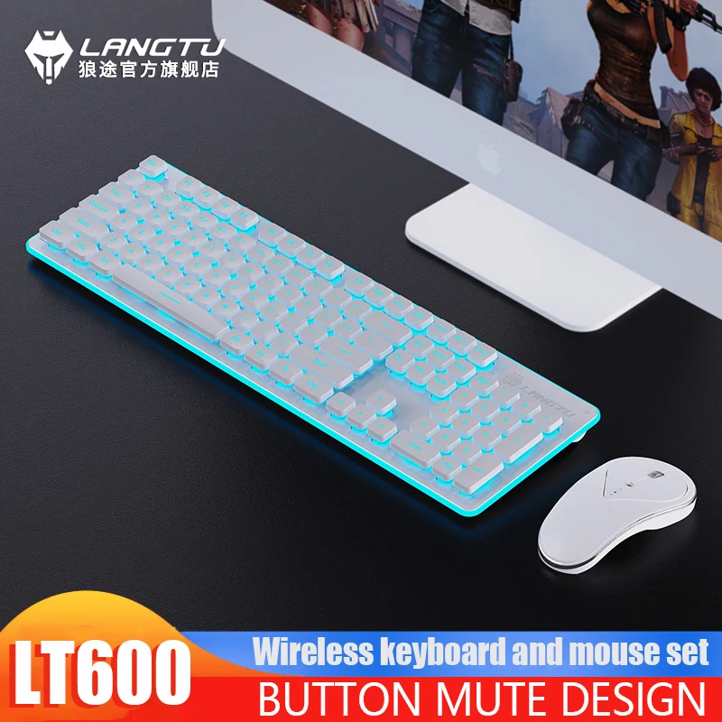 LT600-Wireless-2-4g-Silent-Film-Keyboard-And-Mouse-Set-Game-Office ...