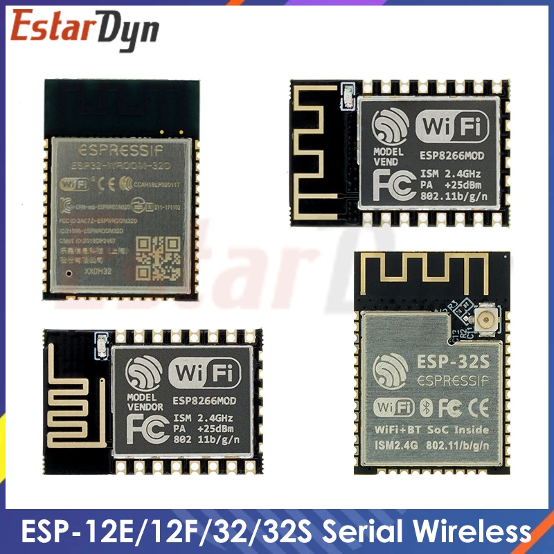 ESP8266-ESP-12E-ESP-12F-ESP-32-ESP-32S-Serial-WIFI-Wireless-Module-and ...