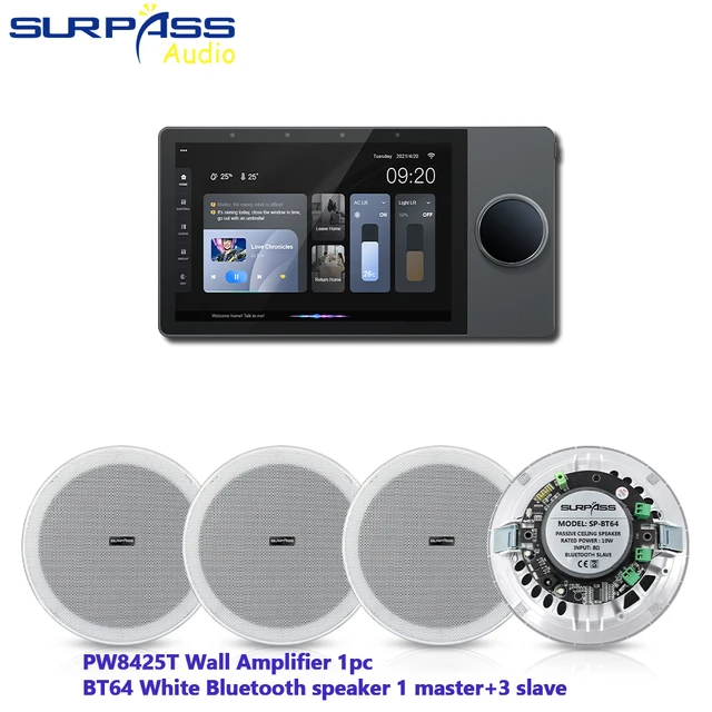 8Inch Android 8.1System WiFi Audio Amplifier BT Music Panel HiFi ...