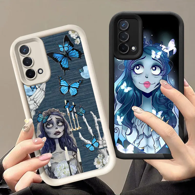 Spooky Corpse Bride Halloween Phone Case for OPPO A17 (Black 02)