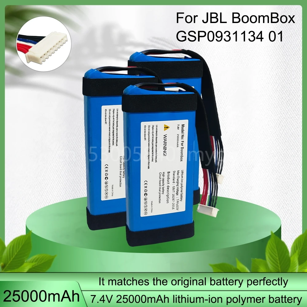 7-4V-25000mAh-GSP0931134-01-Li-Ion-Replacement-Battery-For-JBL-Boombox ...