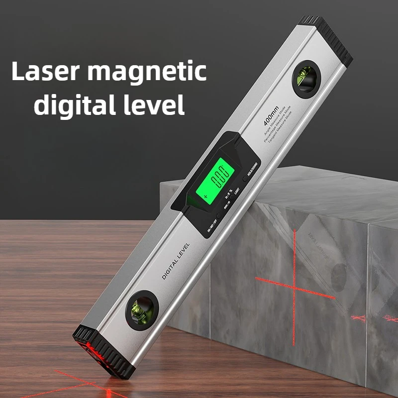 Laser Level Ruler Magnetic Digital Spirit Level Multi-function High ...