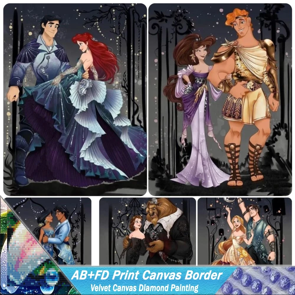 Northern-Lights-Princess-Prince-AB-FD-Print-Canvas-Border-Diamond ...
