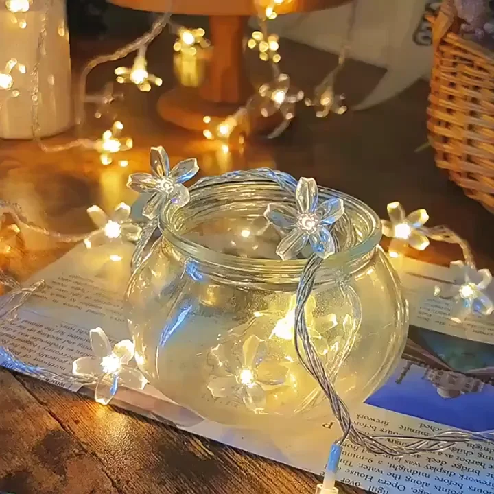 PACKIFY Cherry Blossom 20 Led Fairy Light Battery Operated for Room ...