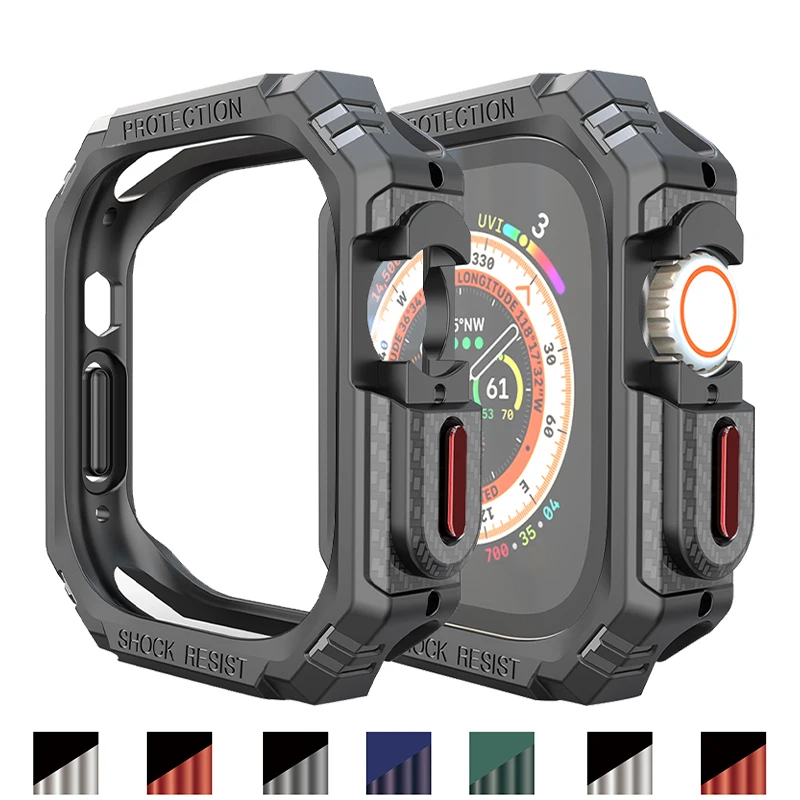 Cover-for-Apple-Watch-Ultra-2-49MM-Case-Rubber-Bumper-Frame-Protective ...