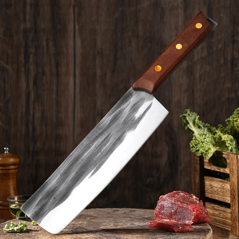Stainless-Steel-Cleaver-Knife-Handmade-Forged-Boning-Knife-Meat-Fish ...