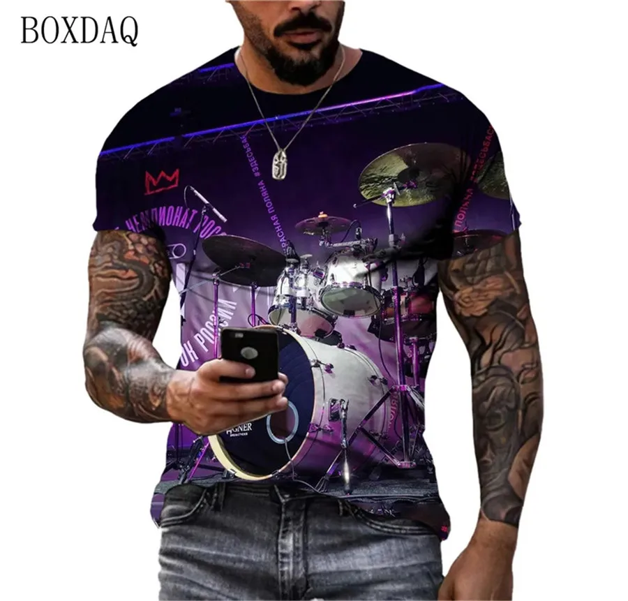 Fashion-Rock-Hip-Hop-Style-Men-T-Shirts-Short-Sleeve-3D-Print-Music ...