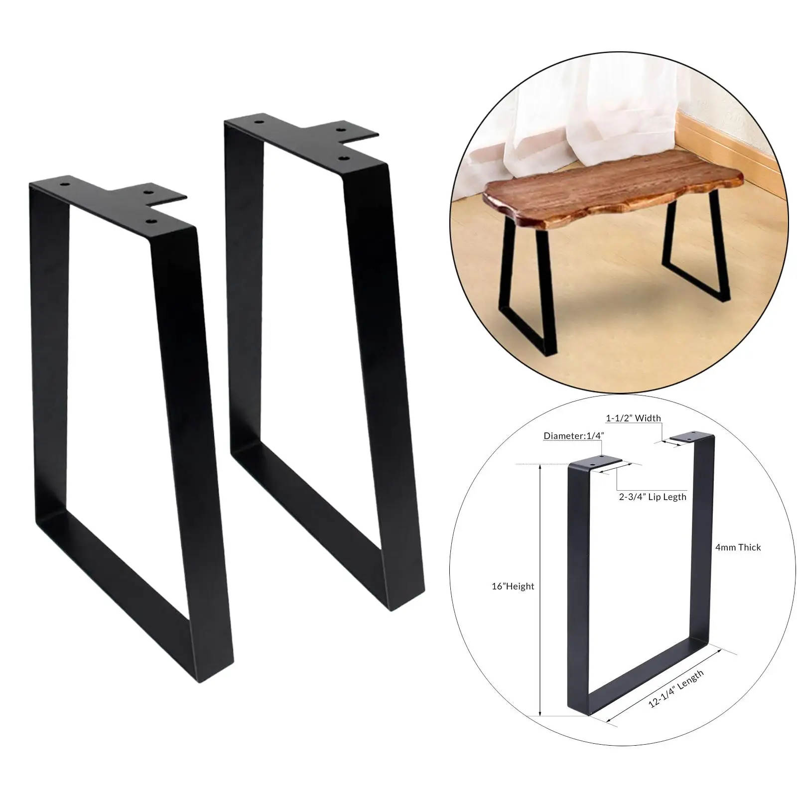 2x-Metal-Table-Legs-Furniture-Legs-Iron-Desk-Legs-Heavy-Duty-DIY ...