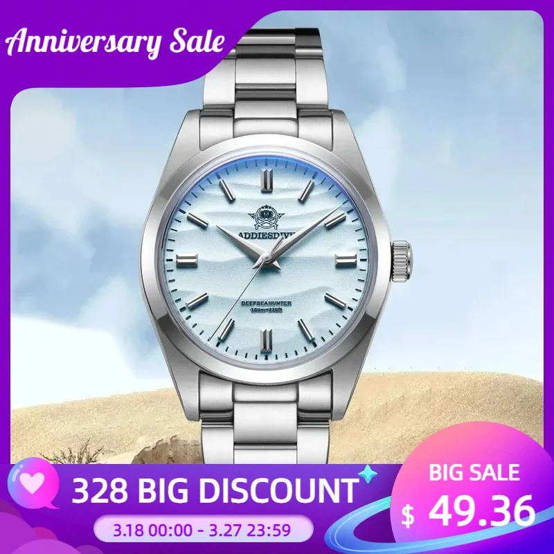 ADDIESDIVE-AD2030-Men-s-Quartz-Watch-Stainless-Steel-10Bar-Diver-AR ...