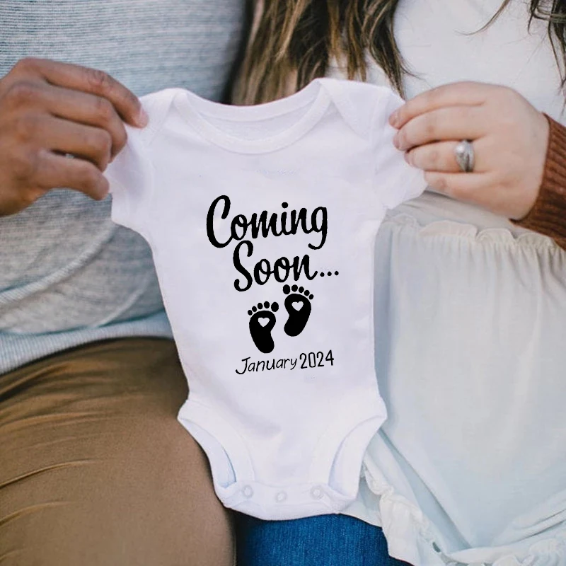 Baby-Coming-Soon-2024-2023-Baby-Announcement-Newborn-Bodysuit-Summer ...