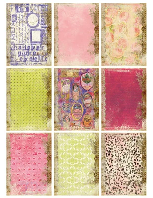 Panalisacraft 10 Style of Vintage classic paper stickers Scrapbooking ...