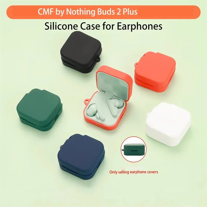 Silicone Earphone Cover For CMF by Nothing Buds 2 Plus Bluetooth ...