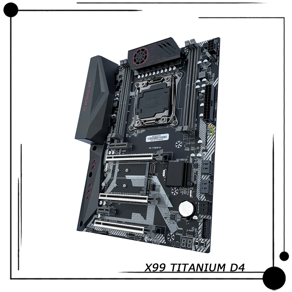 Placa-mãe ATX para JGINYUE, X99 Titanium D4, LGA 2011 V3, DDR4, 256G, BPCI-E 3.0