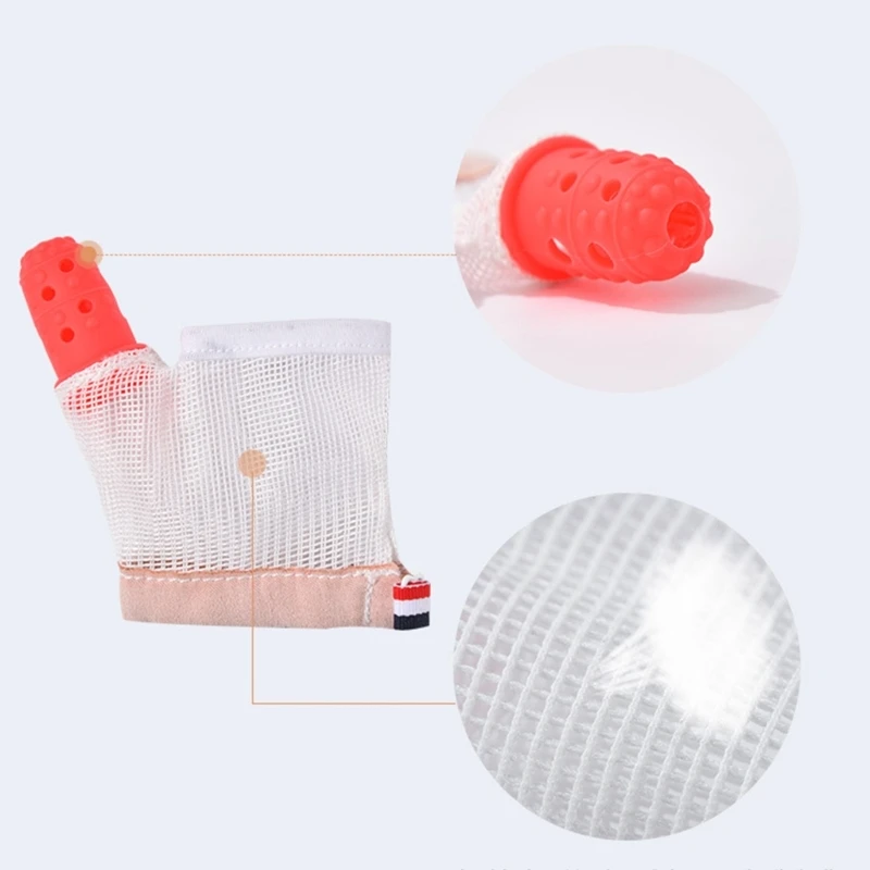 Silicone-Teething-Glove-Baby-Thumb-Sucking-Stop-Gloves-Toy-BPA-Free ...