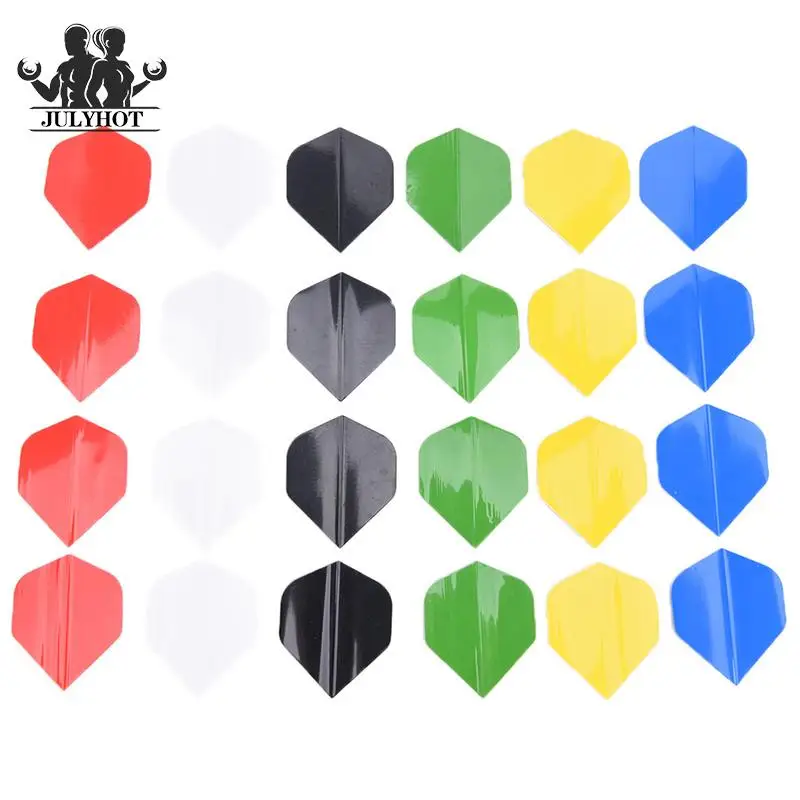 Professional-50pcs-Pure-Color-Dart-Tail-PET-Darts-Flight-Fin-Darts ...