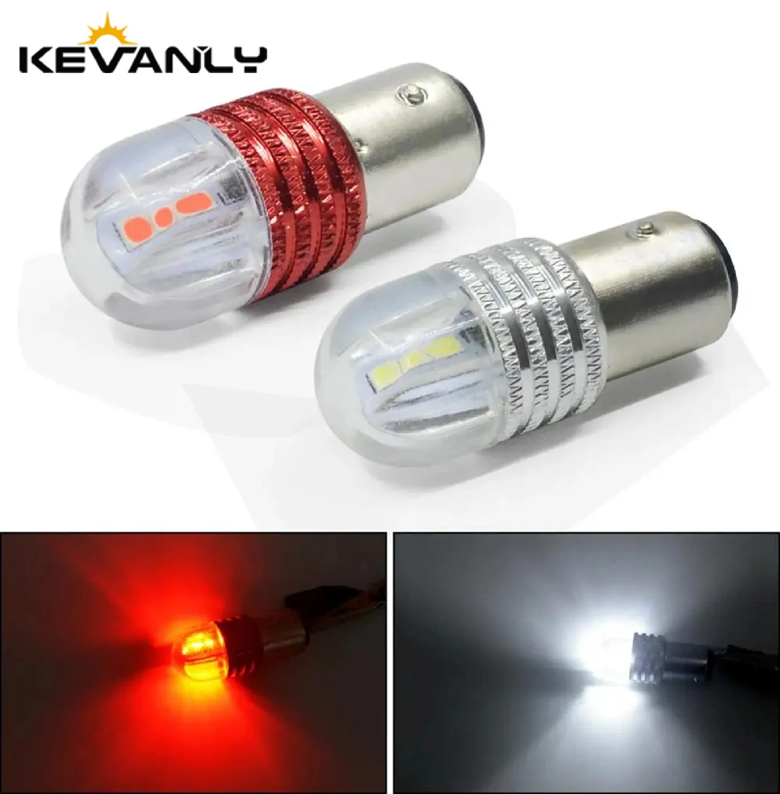 2pcs 1157 Led Motorcycle Taillights Flashing Signal Light BA15d P21/5w ...