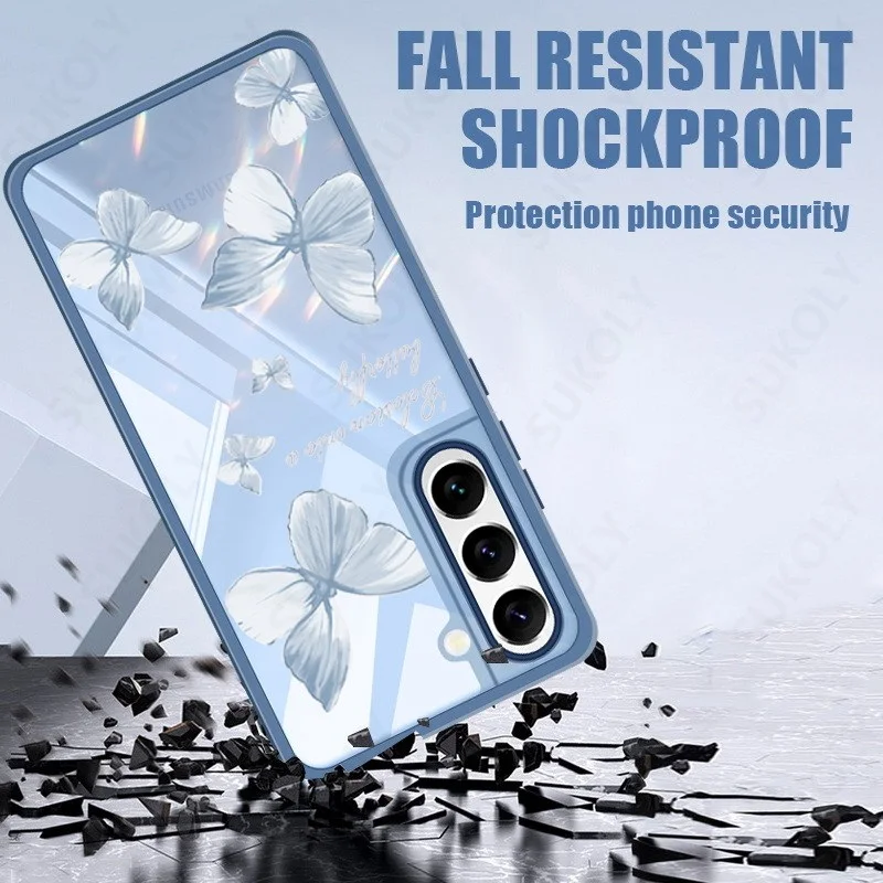 Funda de silicona a prueba de golpes para Samsung Galaxy S23 FE, S22, S24 Ultra, S21, S20, S23 ...