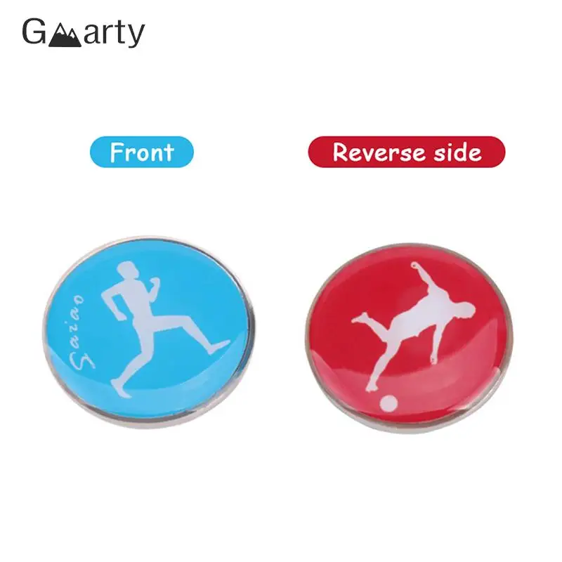1pc Referee Side Toss Coin Double Face Sports Football Pattern Soccer ...
