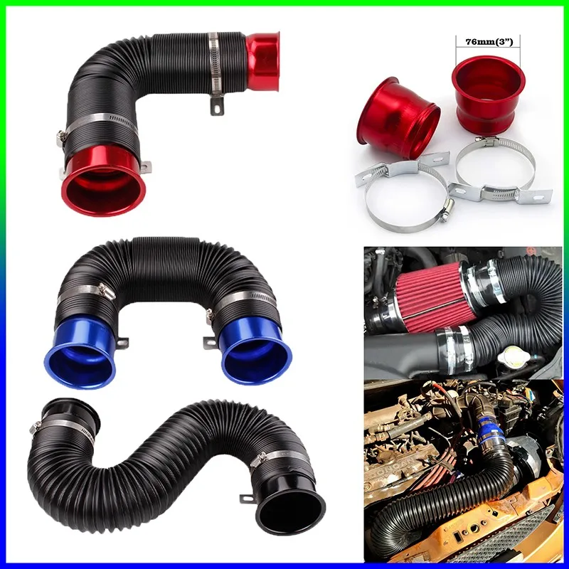 Universal-76MM-Car-Retrofit-Retractable-Hose-Cold-Air-Turbo-Intake ...