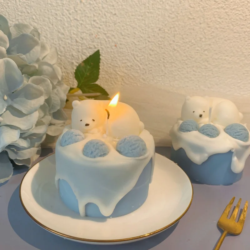 Ins-Table-Decor-Cake-Shaped-Scented-Candle-Party-Decorations-Events ...