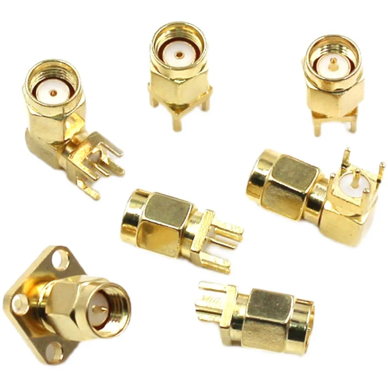 1pcs-SMA-Male-Seat-Positive-Pin-Four-Deflection-Pin-Male-Seat-Sub-Elbow ...