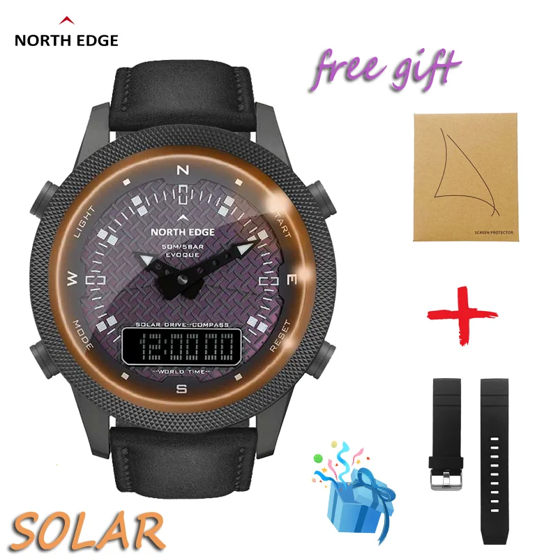 Smart Watch Solar Charging | North Edge Smart Watches | North Edge ...
