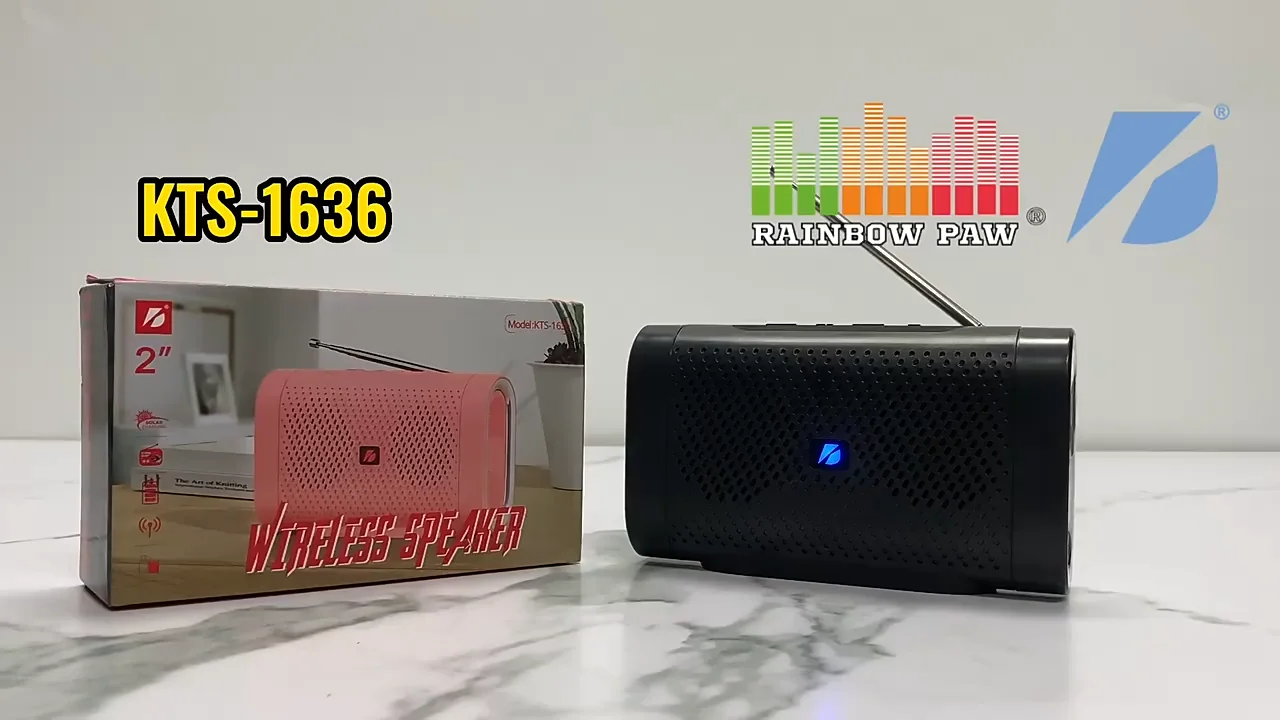 KTS-1636 Bluetooth, USB, TF Card & FM Radio Supported Solar Charging Speaker | Daraz.com.bd