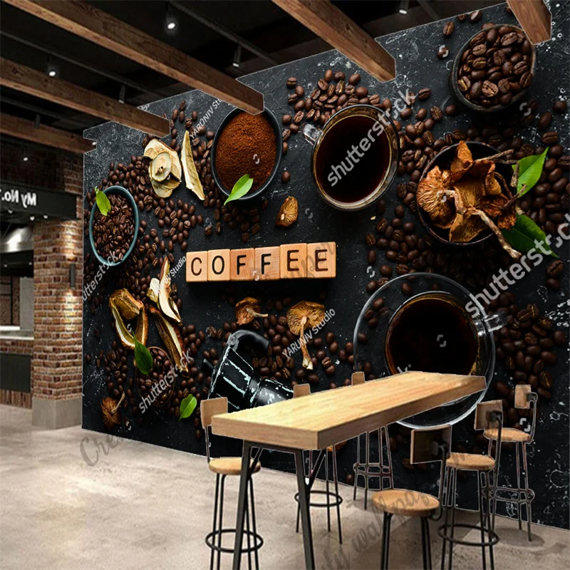 Coffee Shop Wallpaper Interior