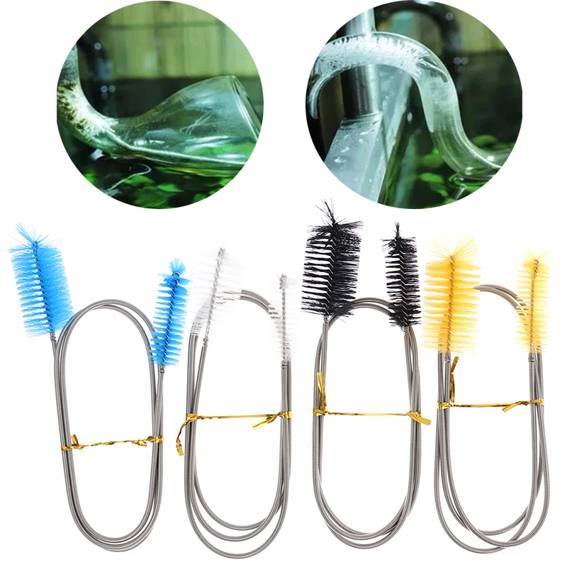 90cm-Tube-Cleaning-Brush-Single-End-Flexible-Aquarium-Fish-Tank-Filter ...