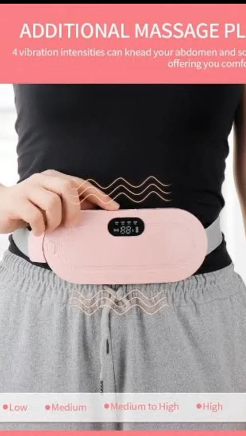 Period Cramp Relief Belt, Electric Heating Pad for Menstrual Pain with ...
