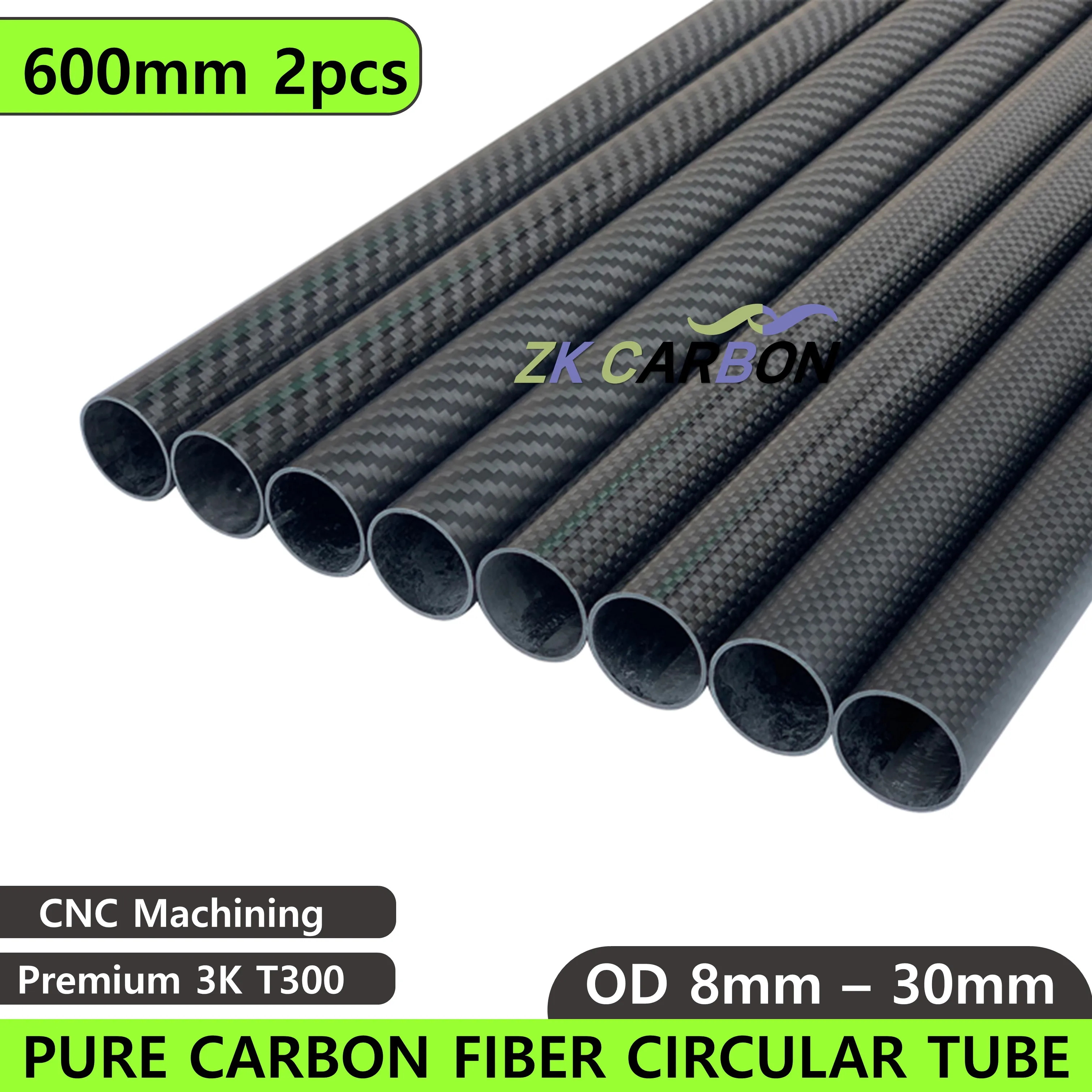 Tube-en-fibre-de-carbone-mat-riau-composite-de-duret-3K-OD-8mm-10mm ...
