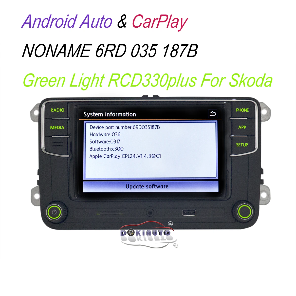 RCD510-RCD330-RCD330G-Plus-Radio-con-bot-n-verde-Carplay-Android-para ...