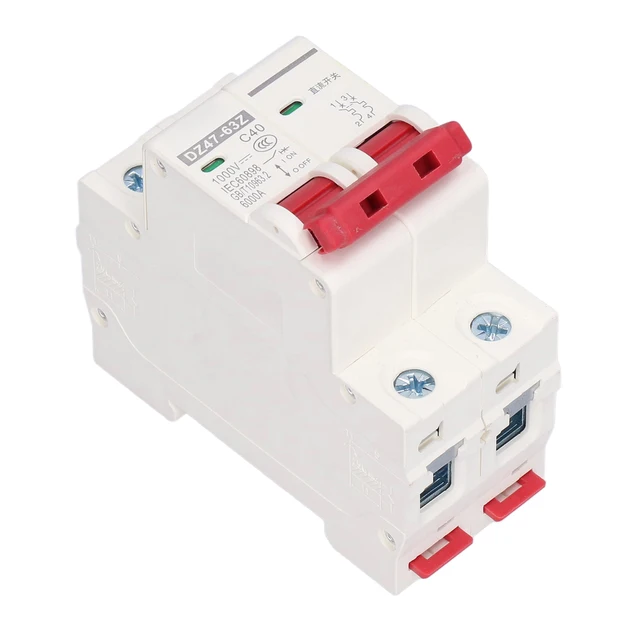 Magnetic Switches DC Miniature Circuit Breaker 2P 63A 1000V - Solar PV ...