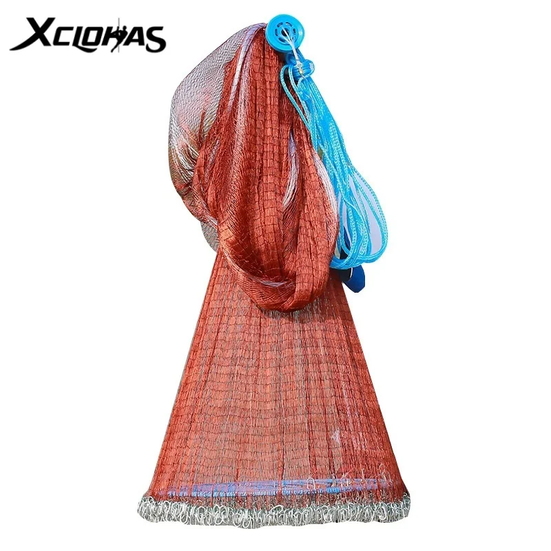 Upgraded-Steel-Chain-Fishing-Net-Hand-Cast-Net-Small-Mesh-Hole-American ...