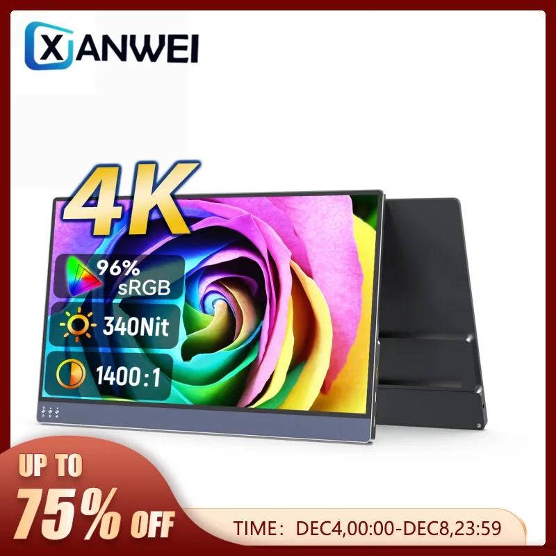 XIANWEI-Monitor-port-til-4K-de-13-3-pulgadas-con-soporte-pantalla ...