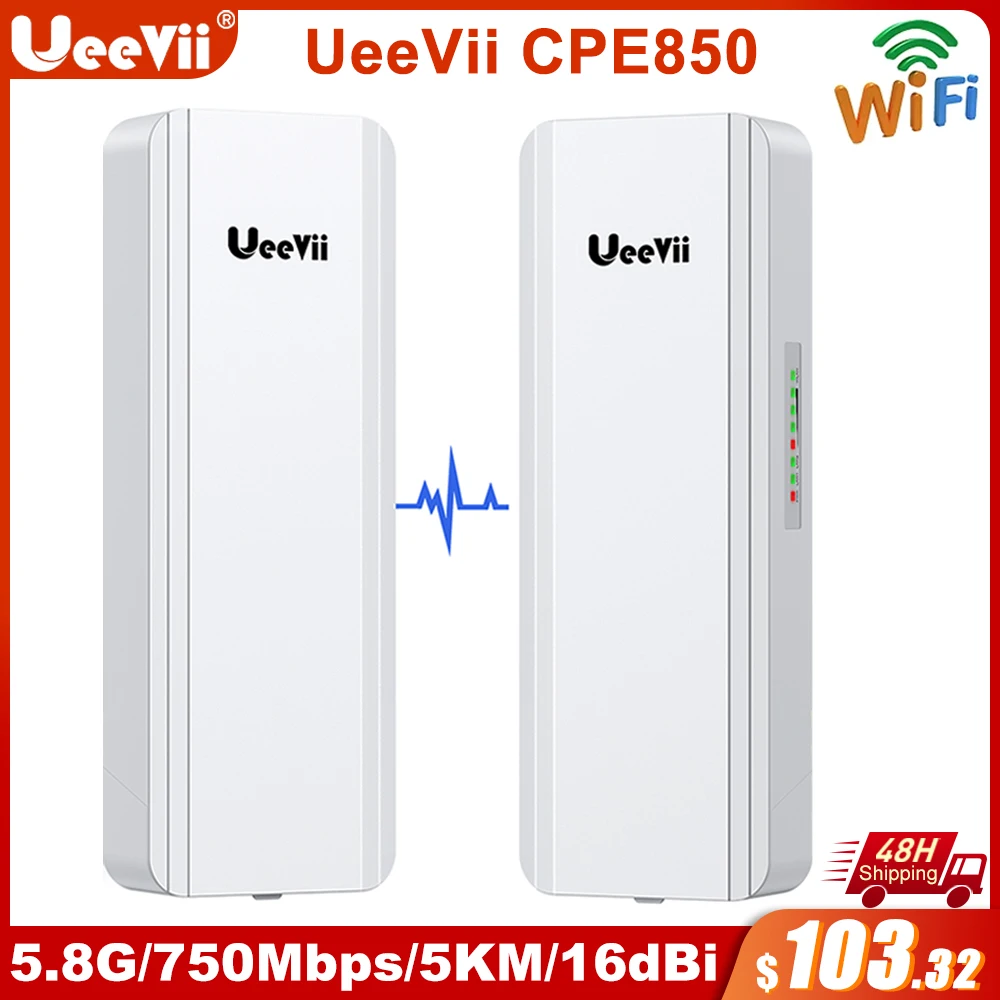 Ueevii Cpe850 장거리 확장기 야외 와이파이 라우터 무선 Ap 브리지 액세스 포인트 와이파이 리피터 라우터
