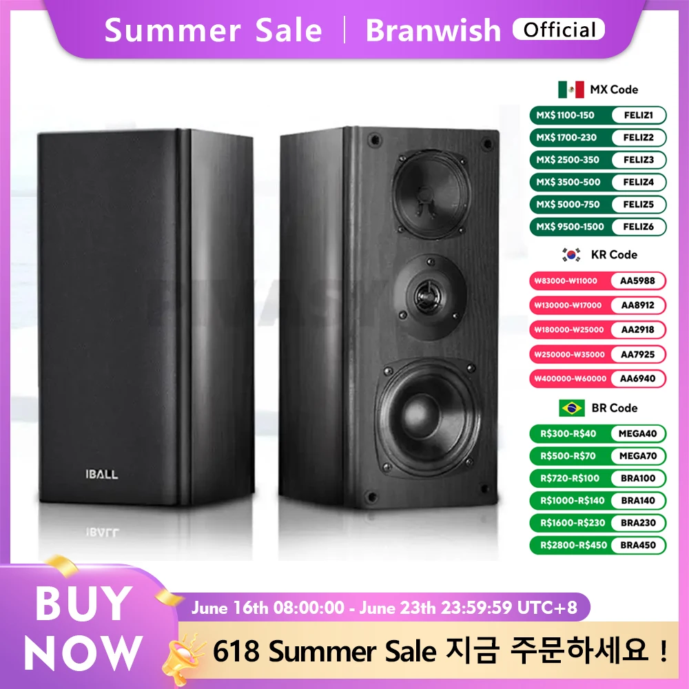 4-Inch-Subwoofer-Speaker-Passive-Bookshelf-HiFi-Speaker-Three-Way ...