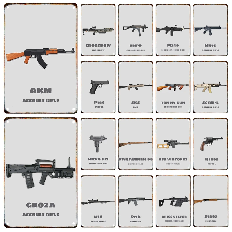 Types Of Guns With Pictures And Names