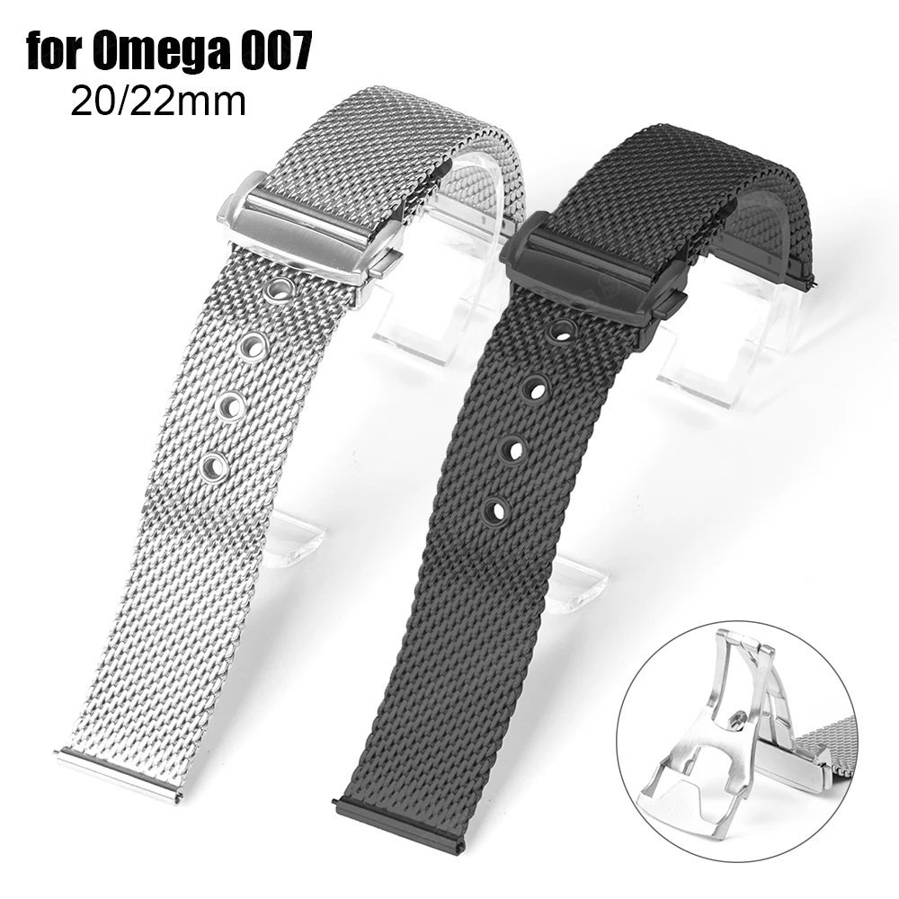 Mesh-Milanese-Watch-Bracelet-for-Omega-007-for-Seamaster-300-Watch ...