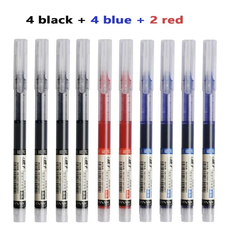 3-5Pcs-Straight-Liquid-Gel-Pen-Quick-drying-Large-capacity-0-5mmBlack ...