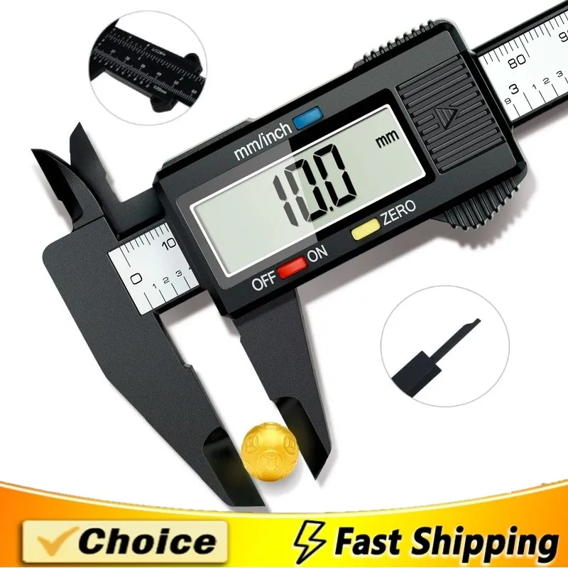 100-150mm-Plastic-Vernier-Caliper-Digital-Display-Caliper-Mini-Text ...